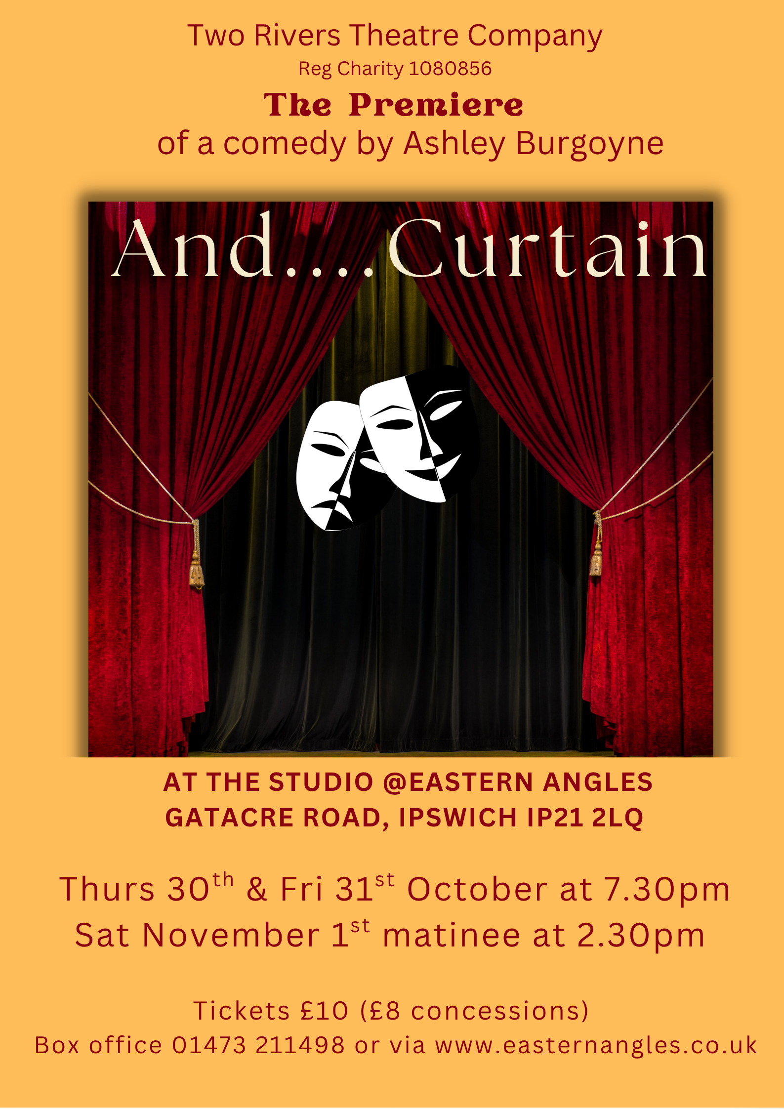 And….. Curtain – Two Rivers Theatre Company – Review – SUFFOLK THEATRE